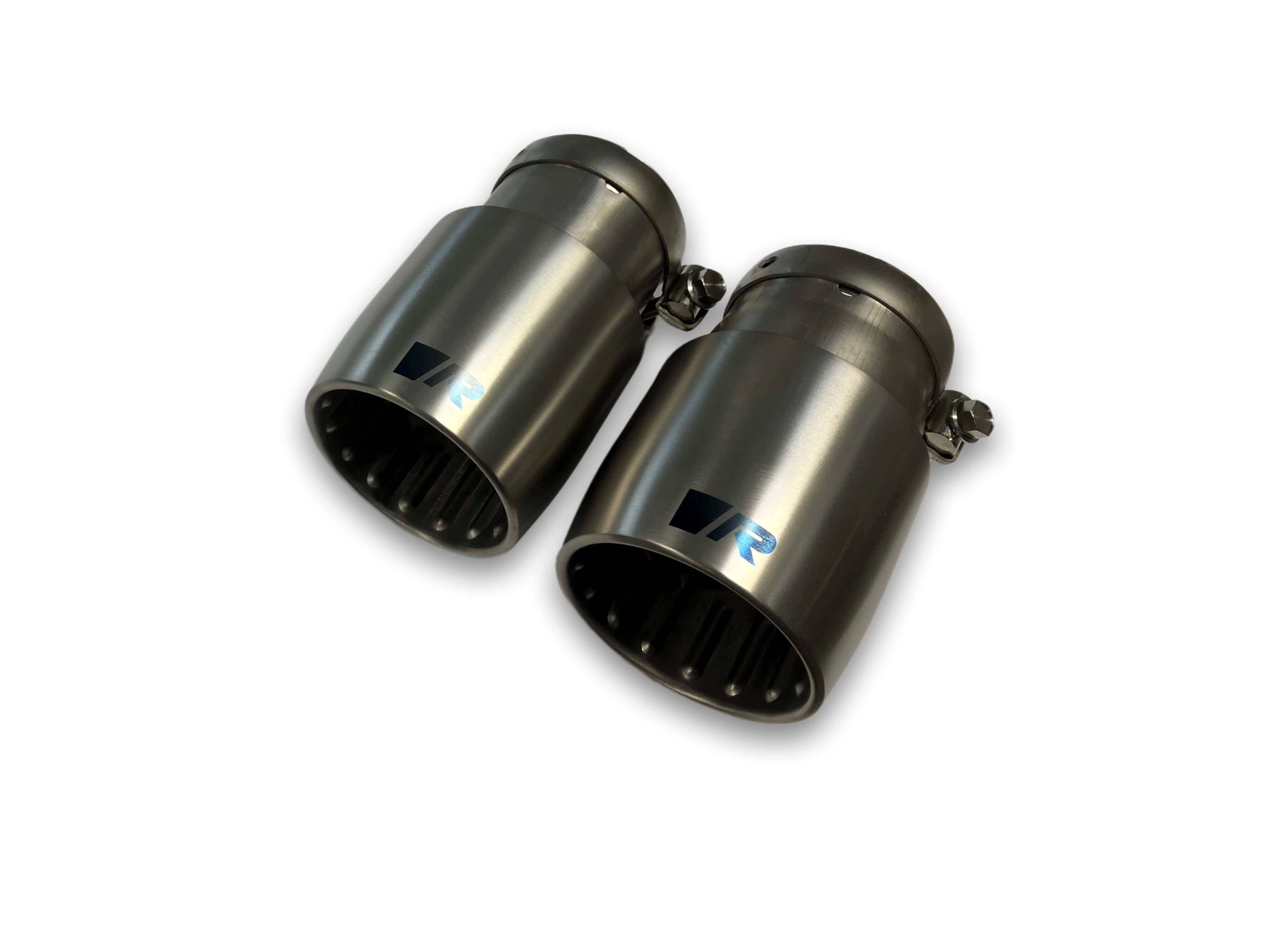 exhaust system 1 tail pipe Ø 102 mm angled, chromed, with adjustable ...