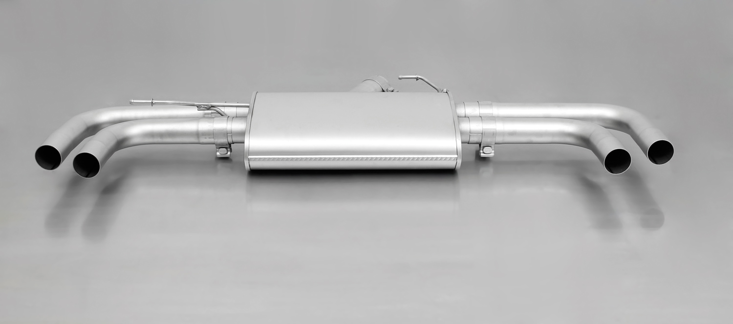 exhaust system sport exhaust centered for left/right system (without ...
