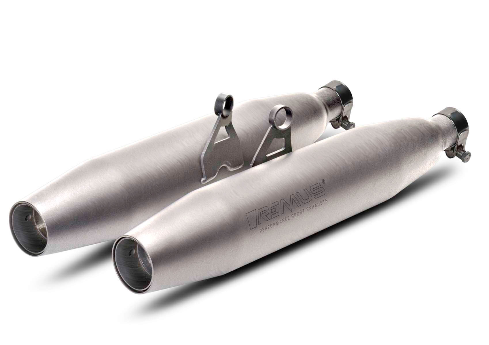 exhaust system REMUS Slip On Tapered muffler Sport Exhaust Triumph ...