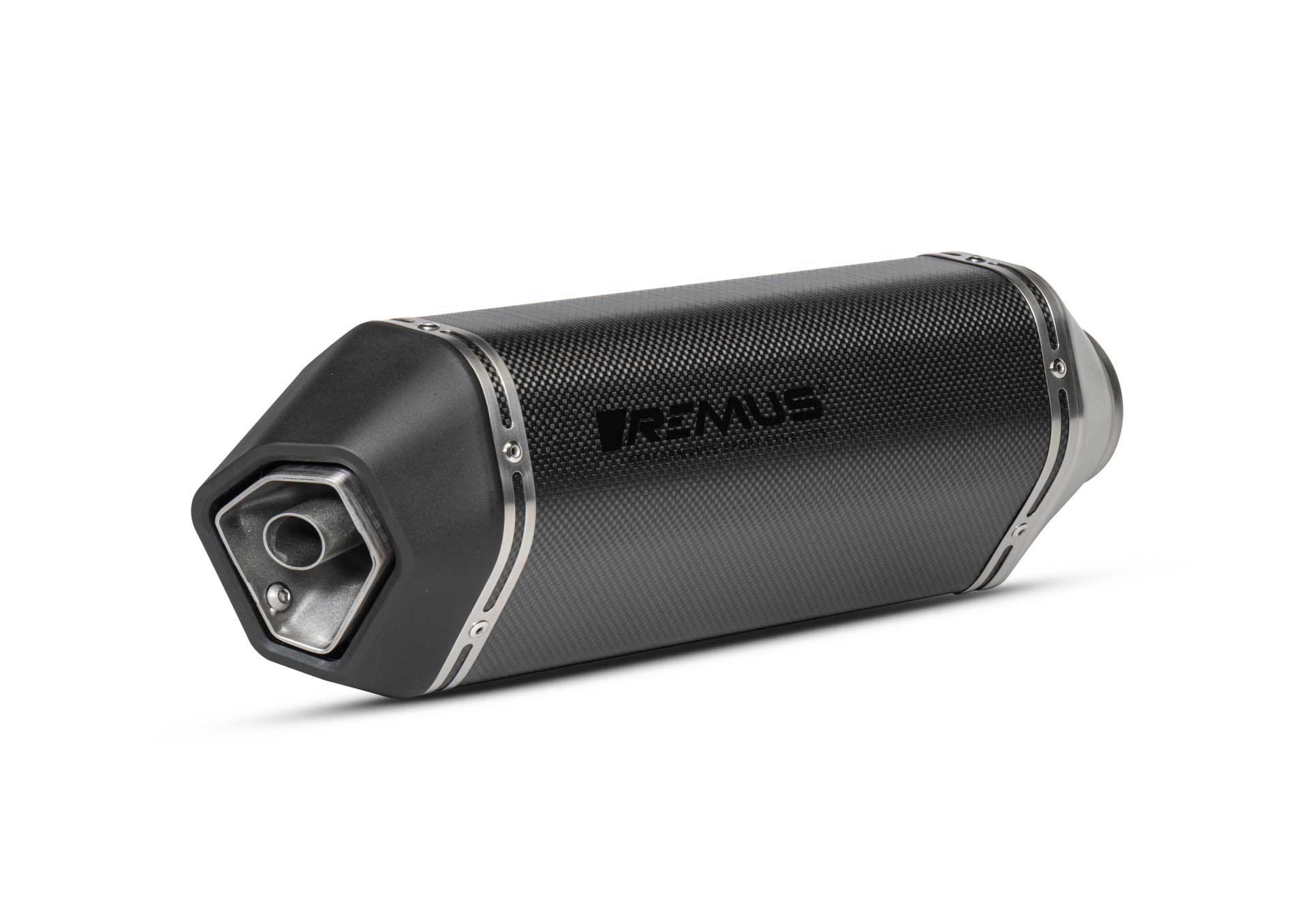 exhaust system REMUS Slip-On sportexhaust, carbon, incl. (ECE ...