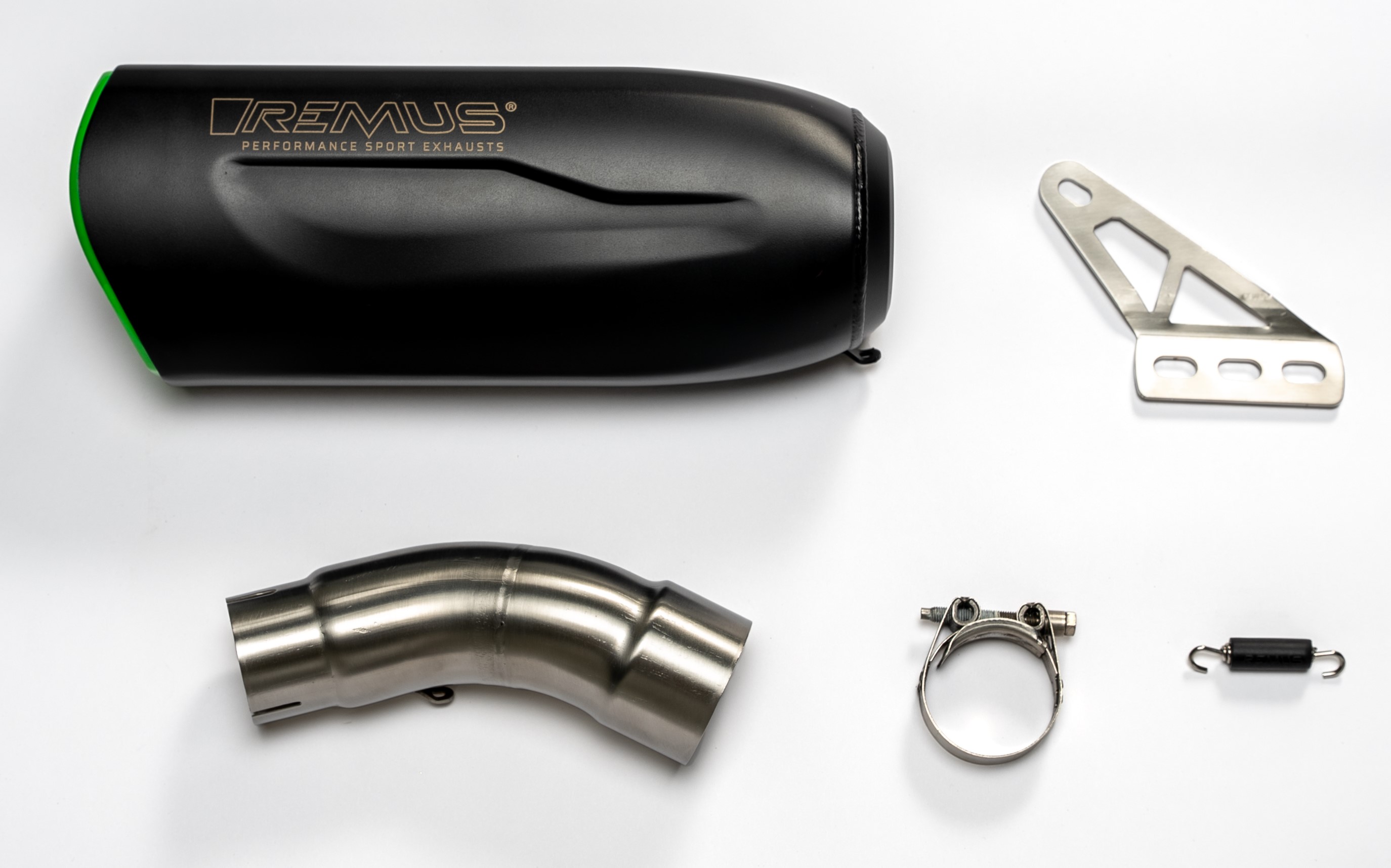 exhaust system Slip On REMUS NXT (sport silencer), stainless steel matt ...